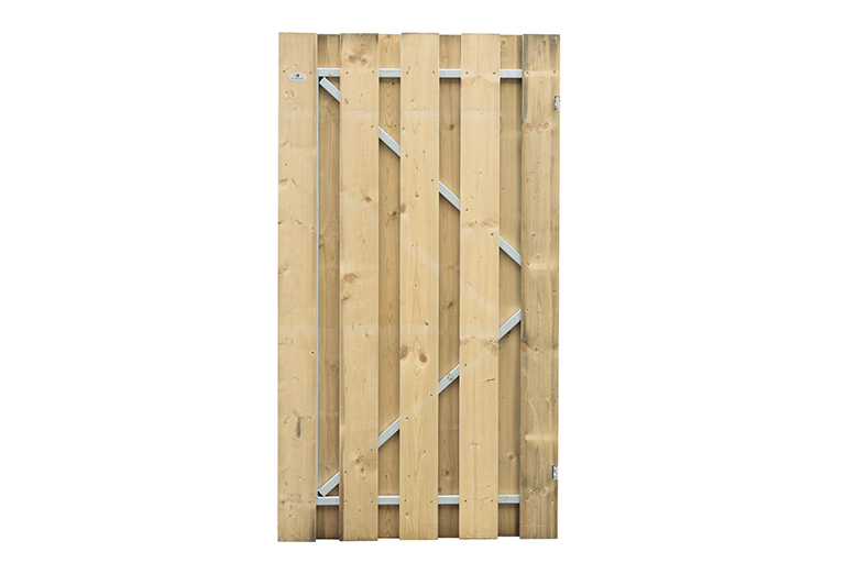 Vuren deur stalen frame universeel 195x100 cm | Burman Sierbestrating