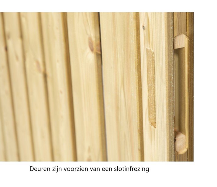 Grenen deur stalen frame universeel 195x100 cm | Burman Sierbestrating